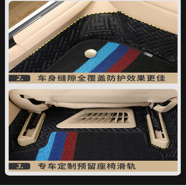 Car full-surrounding floor mat embedded with 360 aviation soft bag ...