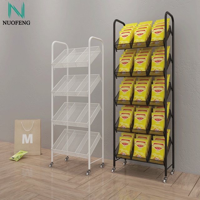 Supermarket shelves convenience store slope display shelf rack small ...