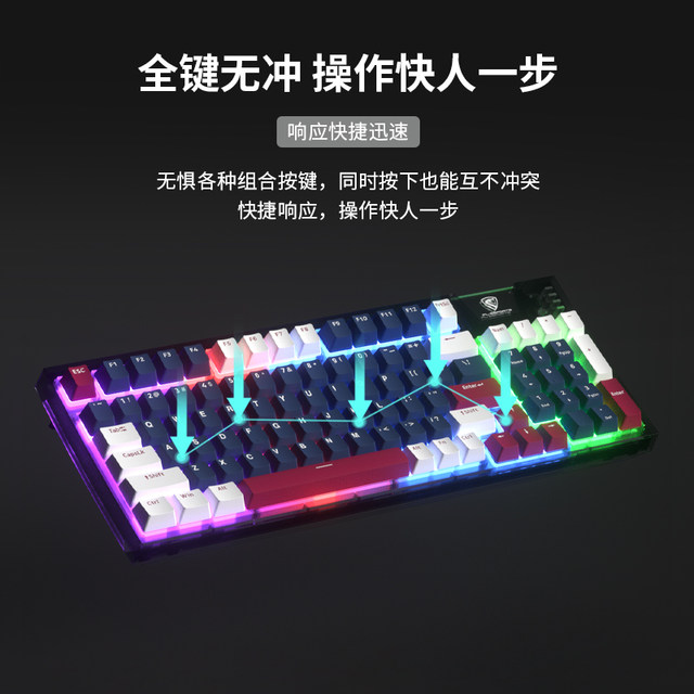 Feiling Light Magic X5Pro mechanical keyboard wired optical axis green ...