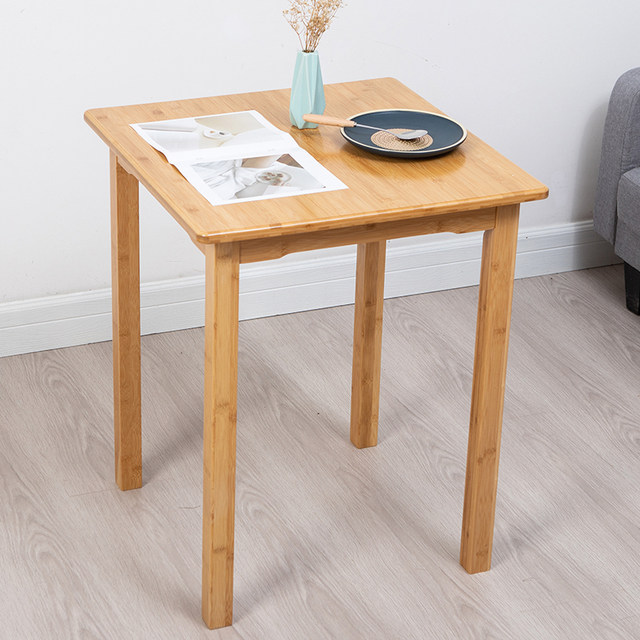 Thickened bamboo square table square simple modern children's study ...
