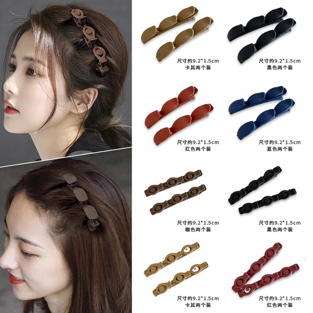 Braided hair clips for women, fashionable girls, side bangs fixed hair ...