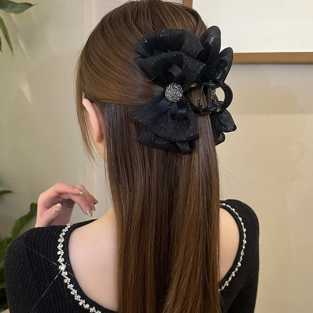 Spring and summer temperament Elegant Simple Bow Grasp the new hair ...