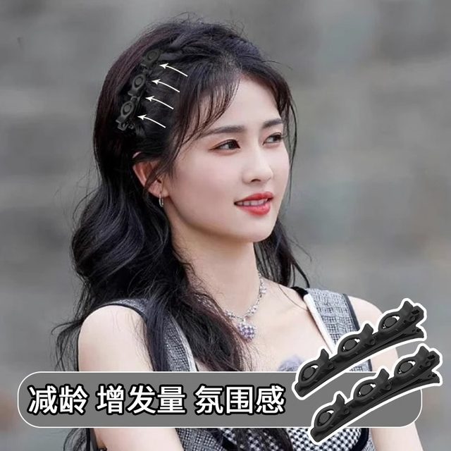 Braided hair clips for women, fashionable girls, side bangs fixed hair ...