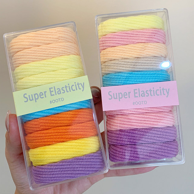 Box rubber band female tie hair High elasticity, durable, no sewing ...