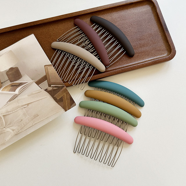 Korean seamless inverted hair comb with bangs and broken hairpins, hair ...