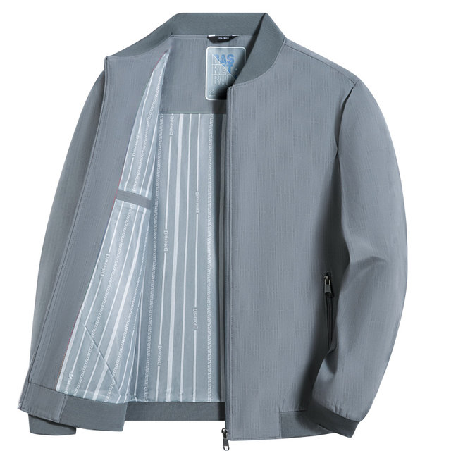 Yalu Guanqi Lapel Jacket Men's 2024 Spring New Casual Windproof Jacket Men's Fashion Business Top