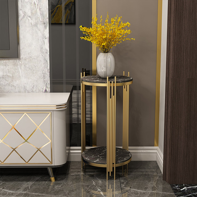 Marble Flower Stand Modern Living Room Floor-Standing Flower Stand ...
