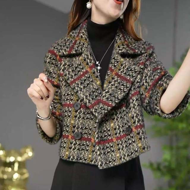 British style coat female short 2024 autumn and winter new high -end ...