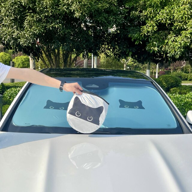 Car front sunshade, sun protection and heat insulation curtain, front ...