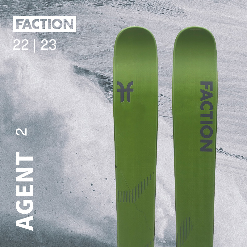 Faction Agent2 2223 - New Agent Series Lightweight Skis for All-Terrain ...