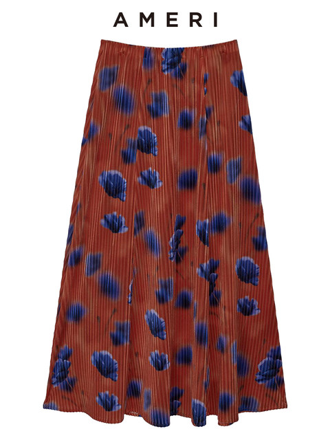 AMERI autumn and winter trendy women's clothing original custom bold print retro elegant ...