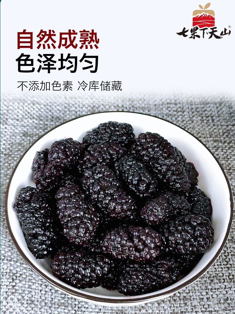 Xinjiang Getrocknete Schwarze Maulbeeren - 500g - Seven Fruits of Tianshan