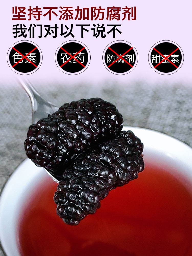 Xinjiang Getrocknete Schwarze Maulbeeren - 500g - Seven Fruits of Tianshan