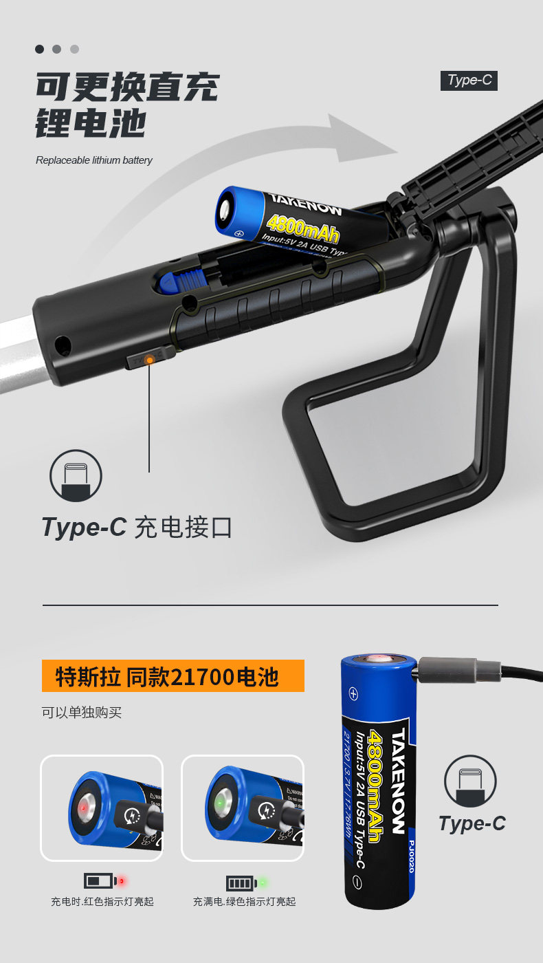 Inspection light - The package contains one battery led 360 degree ...