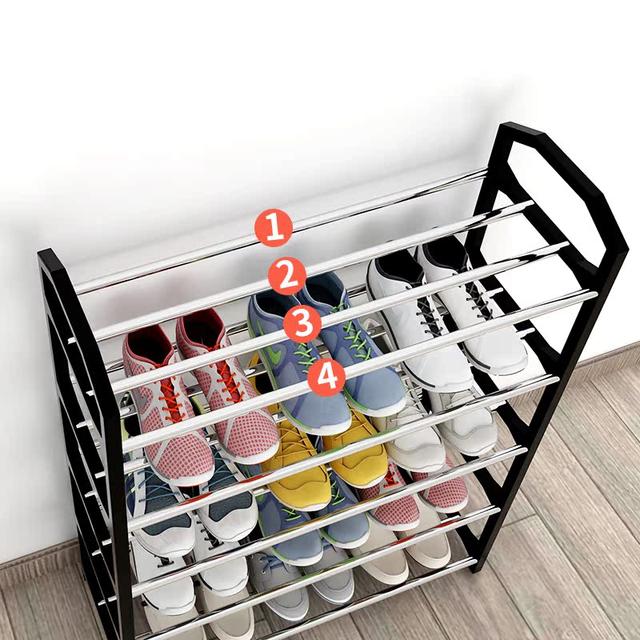 Simple shoe rack multi-layer household shoe cabinet rental space-saving ...