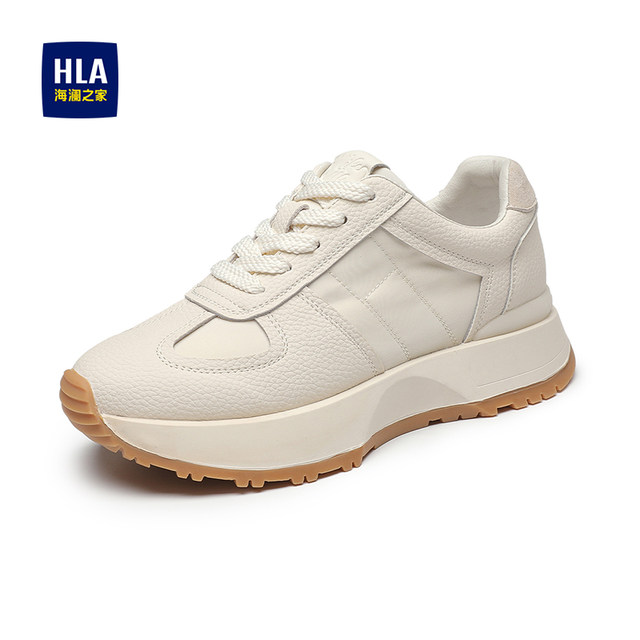 HLA/Hailan House Shoes White Sports Shoes Women's 2024 Summer New Thick ...