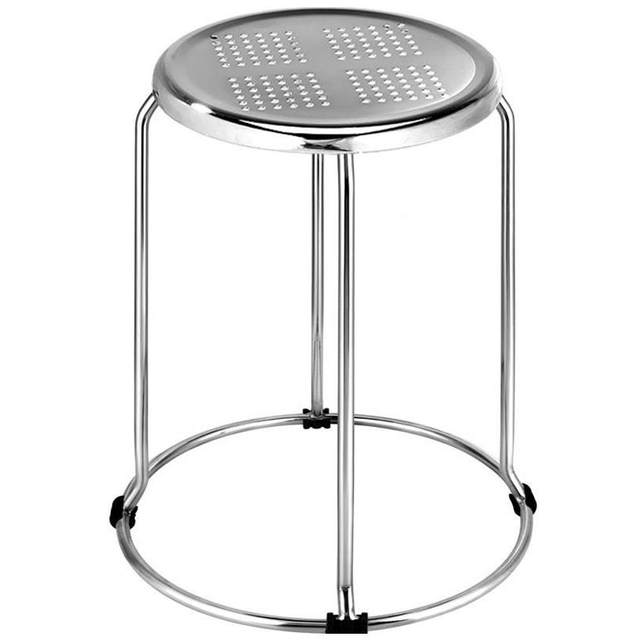Bold iron surface reinforced steel round stool large stool steel stool ...