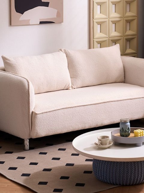 Living room small apartment creamy Wasabi style internet celebrity sofa ...