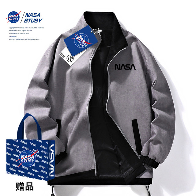 NASA spring and autumn new trendy brand couple coat men's cardigan ...