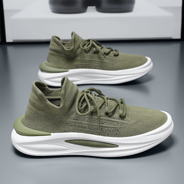 Autumn men's shoes new breathable mesh coconut shoes men's Korean ...