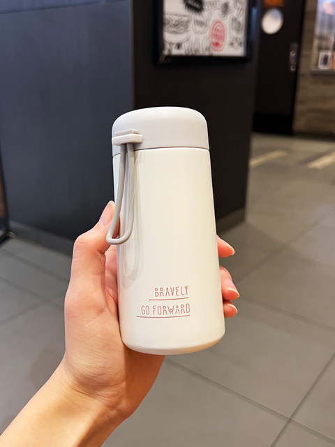 Cute thermos for girls with lightweight portable water cup pocket cup ...