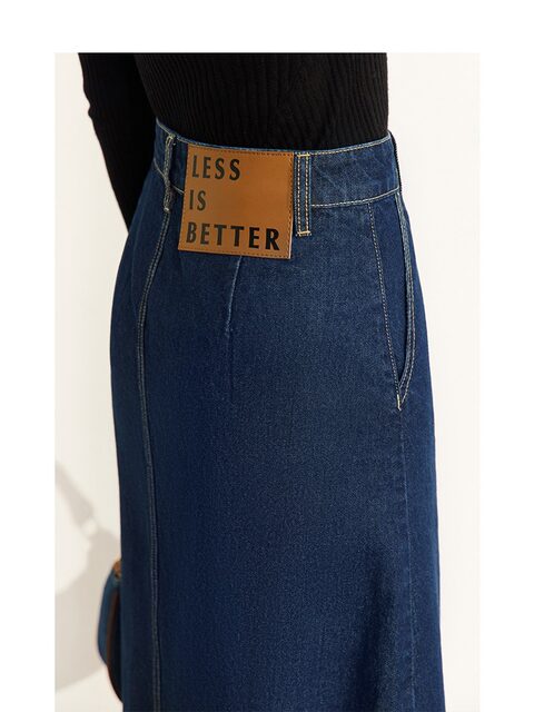 AMII2023 Autumn New Slot Skirt Female Design Senior Niche Cowboy A ...