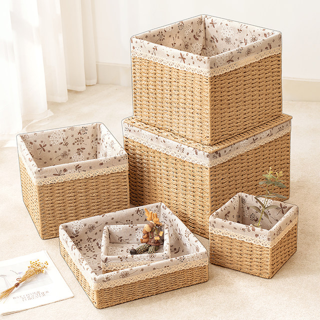 Living room coffee table storage boxes and vines