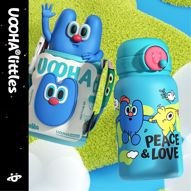 uooha Lijing Thermos Cup Children's Large Capacity Cold Water Cup for Girls