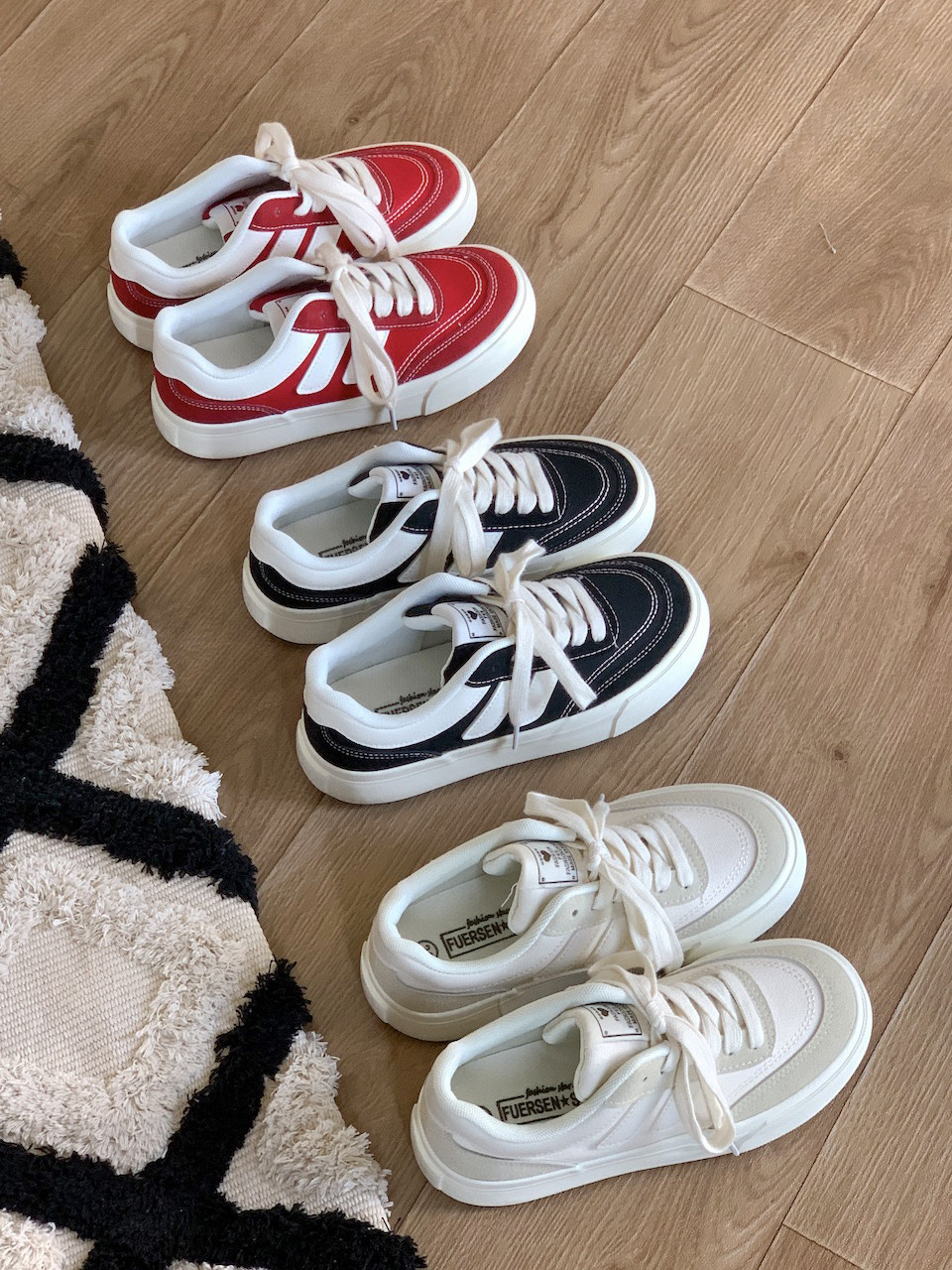 Retro -red red canvas shoes female 2024 new niche wild leisure thick ...