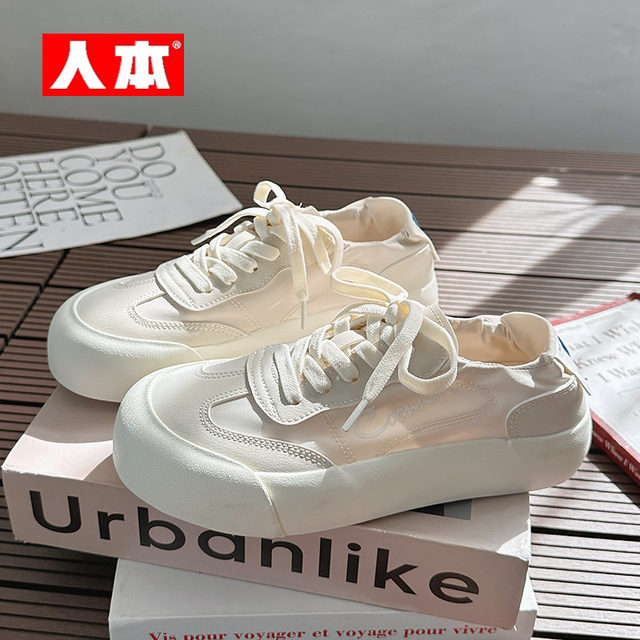 Renben canvas shoes for women 2024 summer original niche thick-soled moral training shoes with ...