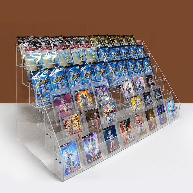 Card removal display rack large capacity acrylic card storage card ...