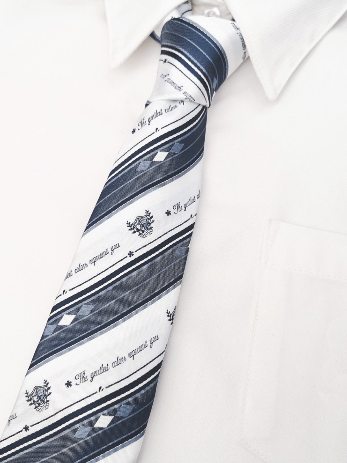 Seragam Sekolah Jepang - Biru & Putih Gaya JK/DK