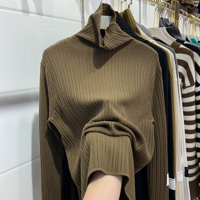 Large size 300Jin [Jin equals 0.5kg] pit stripe turtleneck bottoming ...