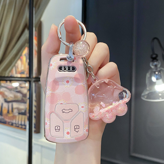 Audi q5l key cover a5 special a6l female model 2024 a4l car q4etron buckle a3l advanced q3 shell a7l