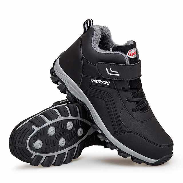 Cross-border large size 46 elderly shoes plus velvet cotton shoes, warm ...
