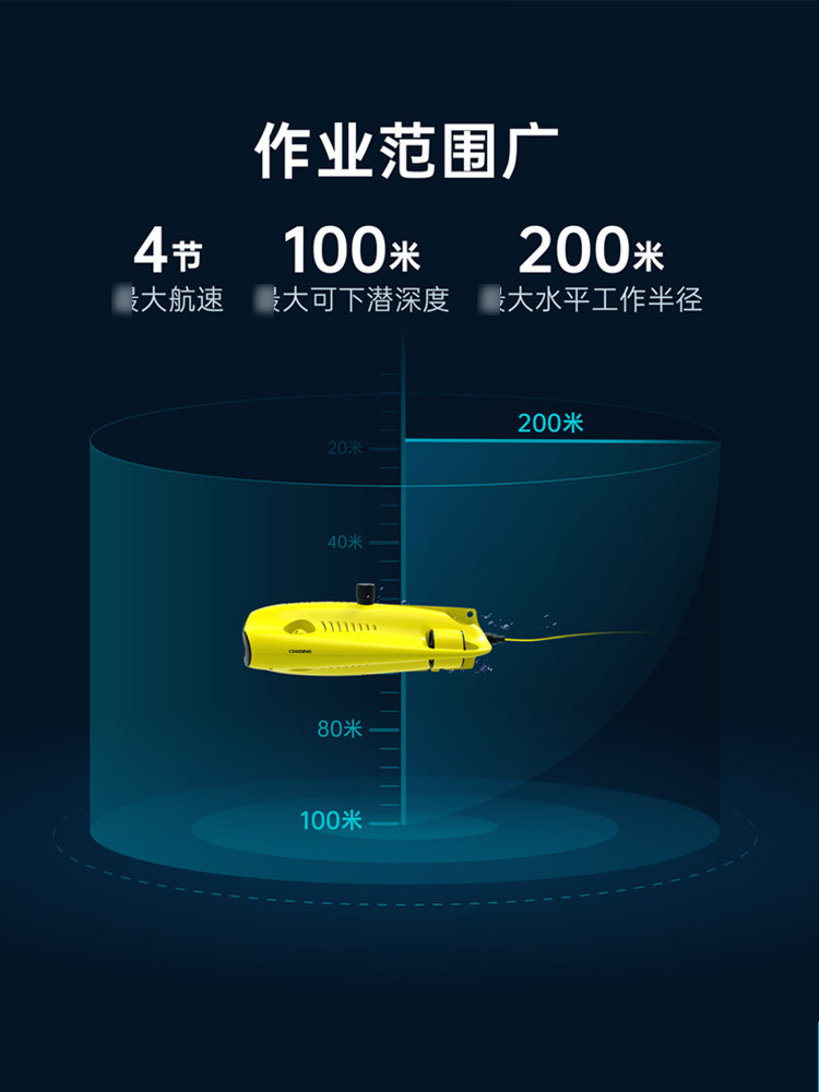 Chasing Gladius mini s Underwater Robot - 4K HD Camera Mountable