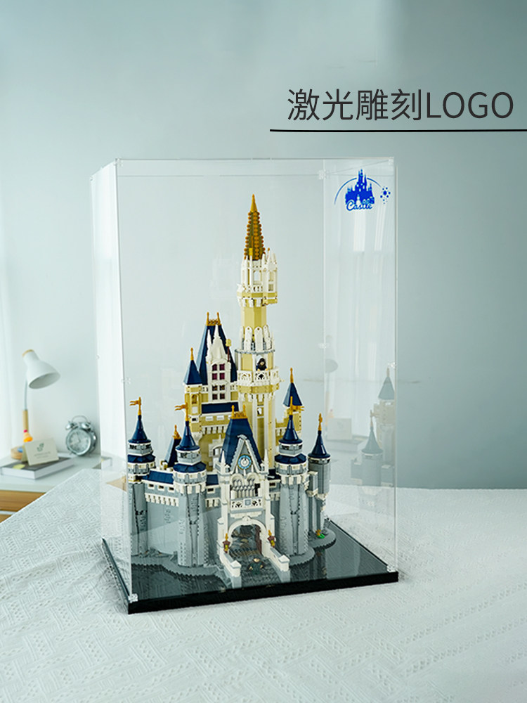Pop Bricks LEGO Disney Castle 71040 Display Case - Transparent Acrylic