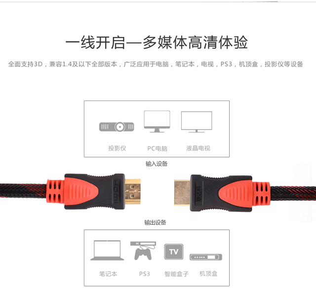 Hd Cable 4K Data Laptop Tv Signal HDMI Cable Suitable for Xiaomi ...