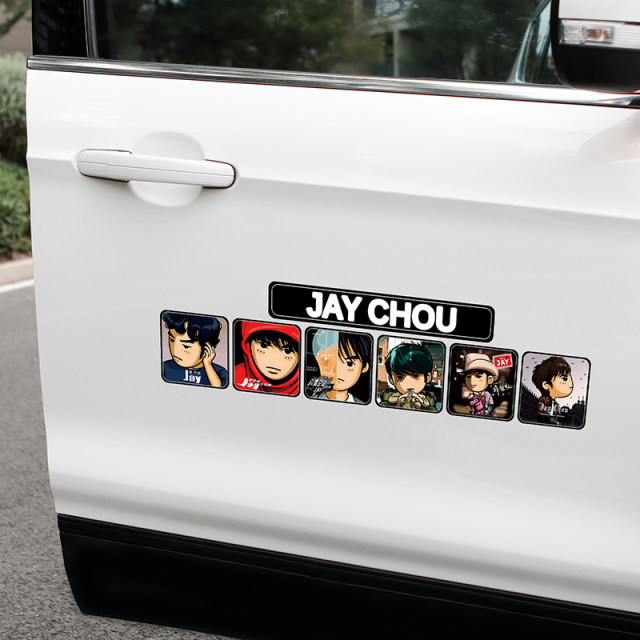 JAY Jay Chou Cartoon Creative Car Body Sticker Motorcycle Electric Body ...