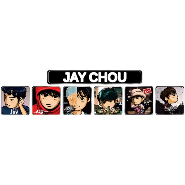 JAY Jay Chou Cartoon Creative Car Body Sticker Motorcycle Electric Body ...