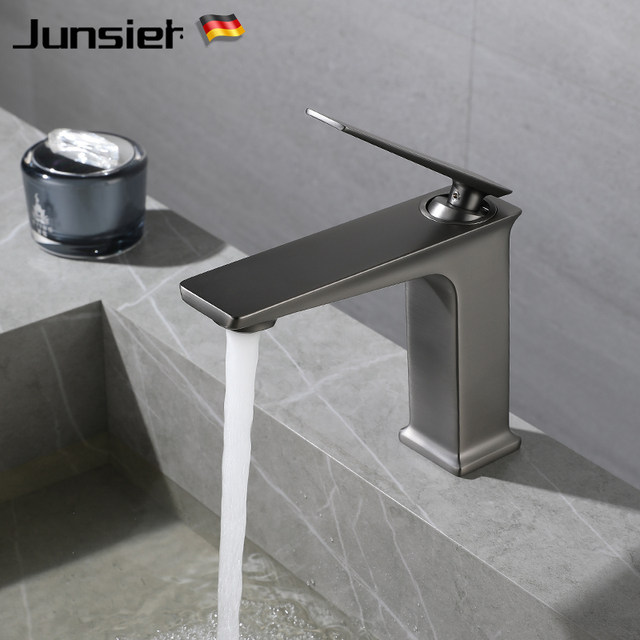 German junsier bathroom full copper basin faucet hot and cold washbasin ...