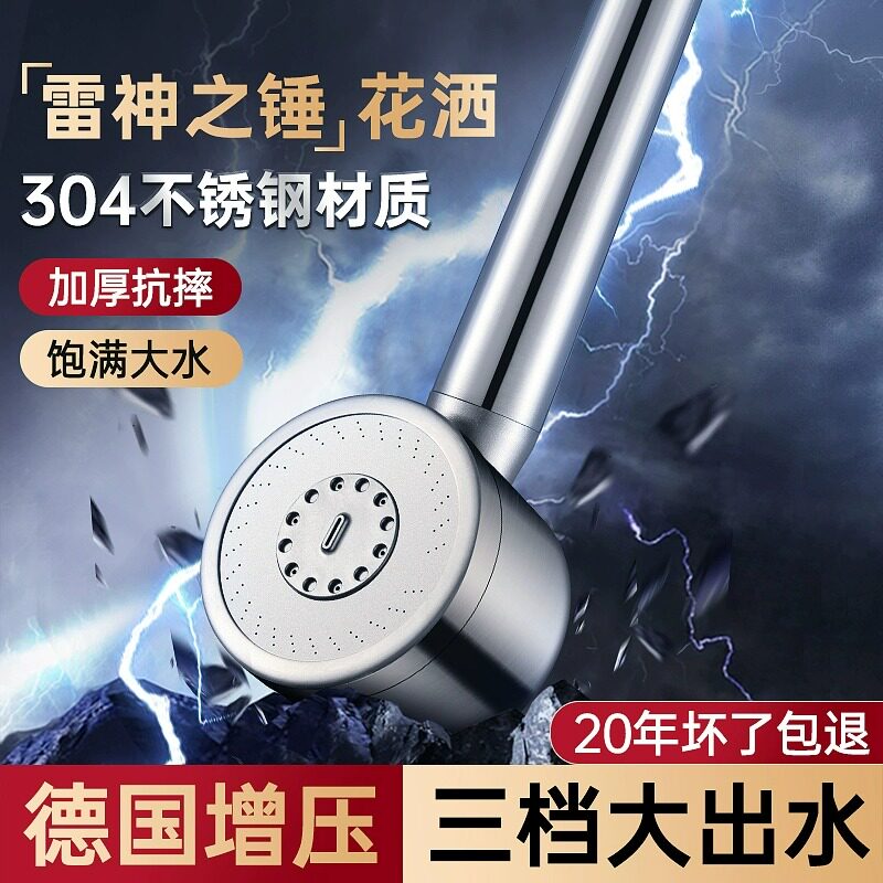 Holm Shield 304 Stainless Steel Shower Head - Modern Bathroom Rain Shower