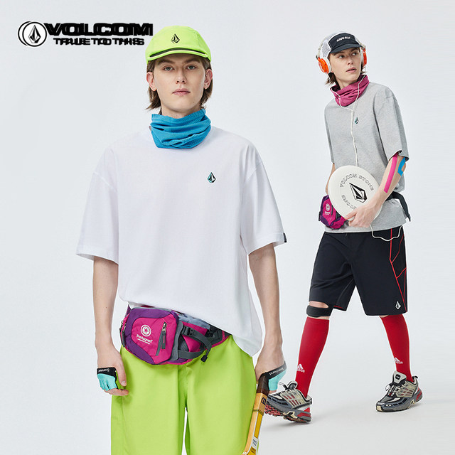 VOLCOM diamond outdoor brand simple cotton sports T-shirt 2024 new ...