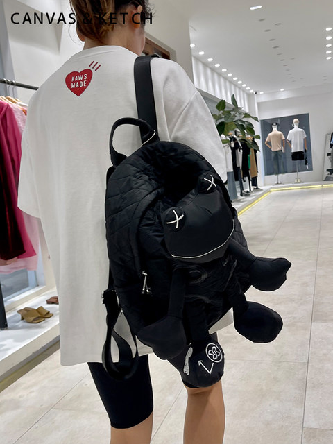 Canvas/Ketch backpack women's bag 2025 new cartoon monster backpack ...