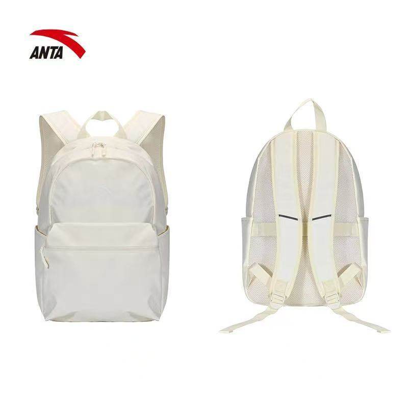 Anta backpack for men and women same style spring black daily commuting ...