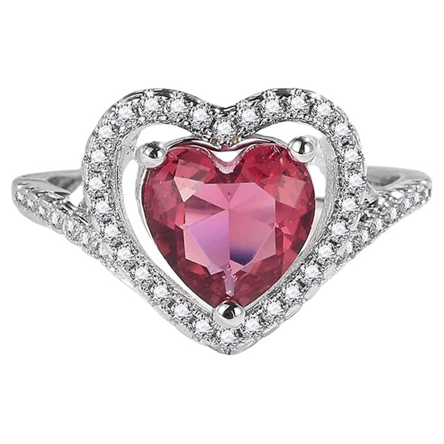 European and American fashionable simulated natural ruby rings for ...