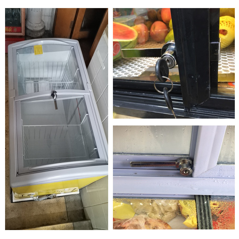 מנעול קוד למקפיא - מנעול בטיחות למקרר מסגסוגת אבץ