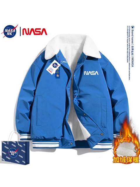 NK NASA Co-branded Men's Jacket 2023 New Autumn and Winter Lamb Sweat ...