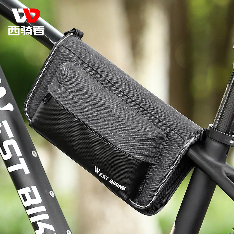 West Rider Bicycle Front Beam Bag - Mountain Bike Storage Saddle Bag ...