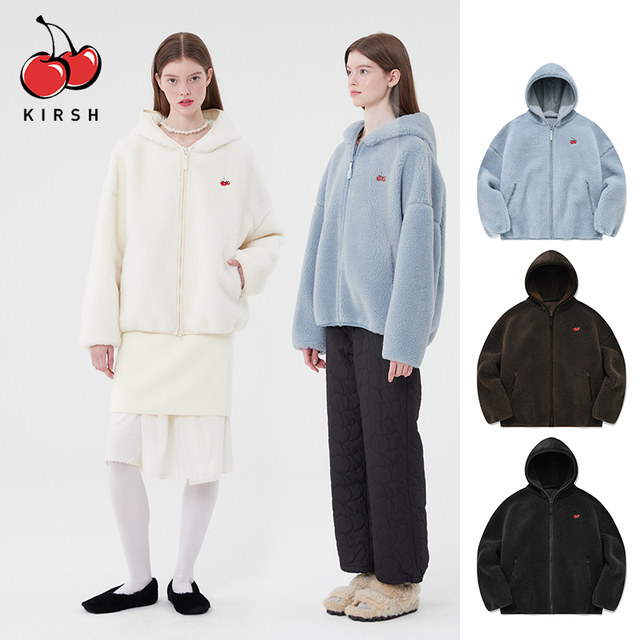 Kirsh Big Cherry Fleece Jacket for Women Autumn and Winter 2024 New ...